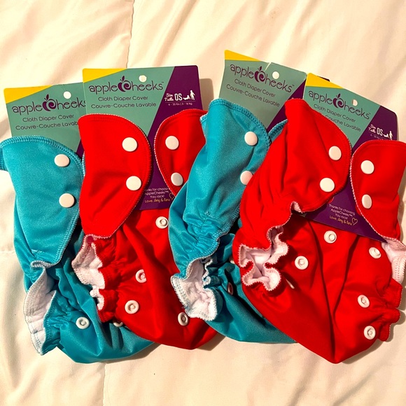 applecheeks | Accessories | One Size Cloth Diaper Envelope Covers 4pk By Applecheeks 2 Turquoise ...